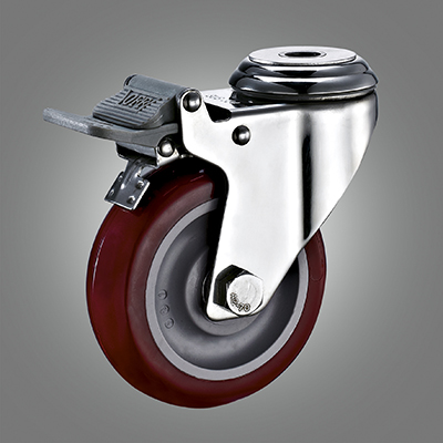 Stainless Steel Caster Series - Medium Duty PU Hollow Rivet Caster ...
