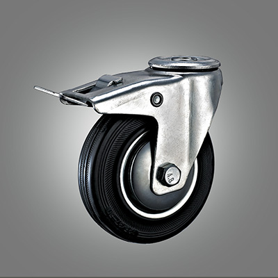 Industrial Caster Series - Rubber (Steel Core) Hollow Rivet Caster ...
